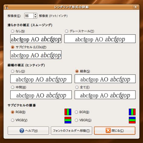Linux Salad フォントの表示を綺麗にしよう！