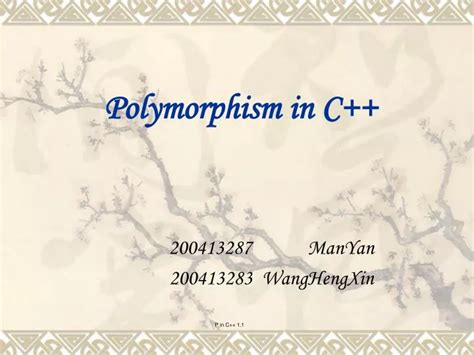 Ppt Polymorphism In C Powerpoint Presentation Free Download Id