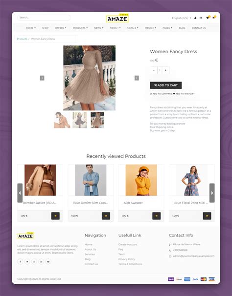 Odoo Theme Amaze Aagam Aagam Infotech