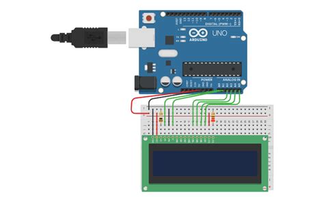 Circuit Design Teclado 4x4 E Display Lcd Tinkercad