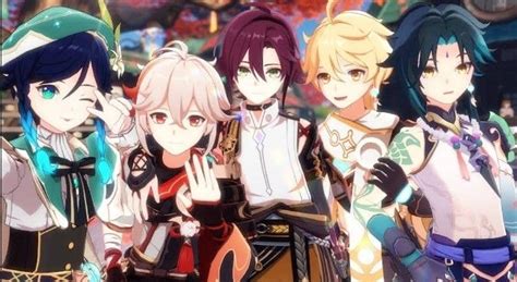 Genshin Impact Anemo Babes Heizou Xiao Venti Aether Kazuha Ritual How To Make Animations Ayato