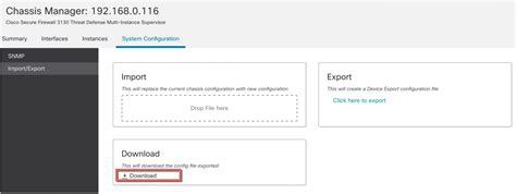 Cisco Secure Firewall Management Center Device Configuration Guide Multi Instance Mode