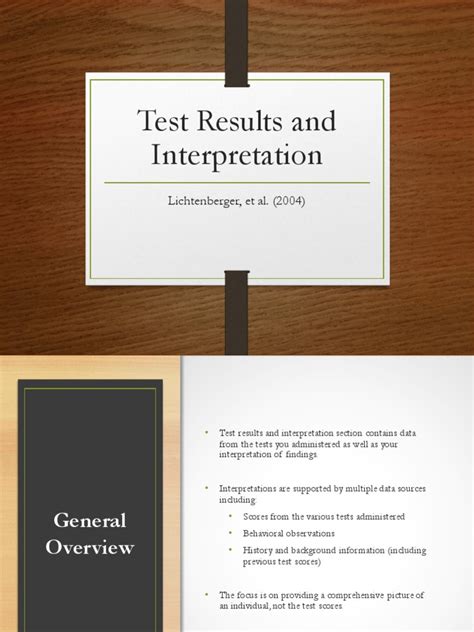Test Results And Interpretative Approaches Pdf Cognitive Science Cognition