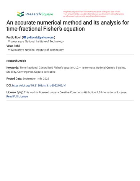 Pdf An Accurate Numerical Method And Its Analysis For Time Fractional