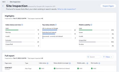 Wix Site Inspection An Overview Help Center