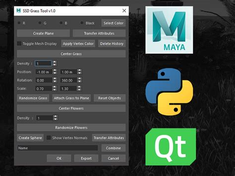 The Rookies Python Script For Maya Grass Tool Fast And Engine Ready
