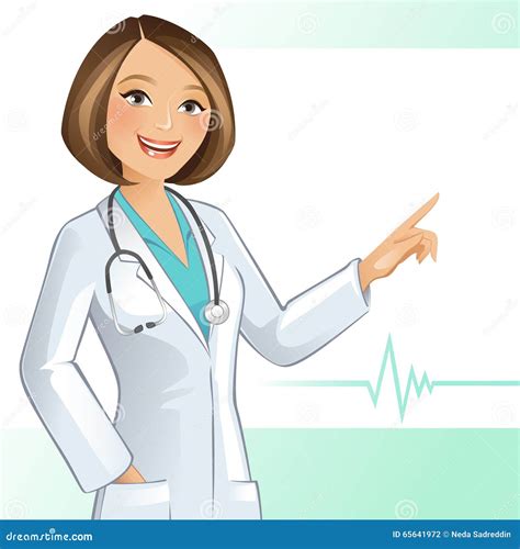 Female Doctor Stock Vector Illustration Of Friendly 65641972