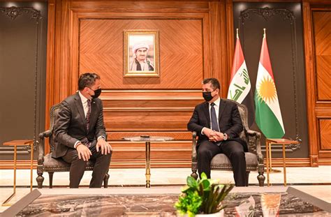 سەرۆکی حکومەتی هەرێمی کوردستان پێشوازی لە کونسوڵی گشتی ئەمەریکا لە ھەولێر دەکات