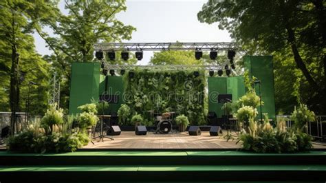 Grass Green Stage Stock Image Image Of Outdoor Landscape 362014683