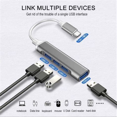 Jual Usb Hub Type C 4 Port 3 0 Type C To Usb Hub 3 0 4 Port Jakarta Pusat Cat Comp Tokopedia
