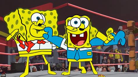 Krea Ai Spongebob Squarepants As An Mma Fighter In The Ri