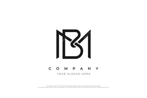 Premium Vector Initial Letter Bm Logo Or Mb Logo Design Vector Template