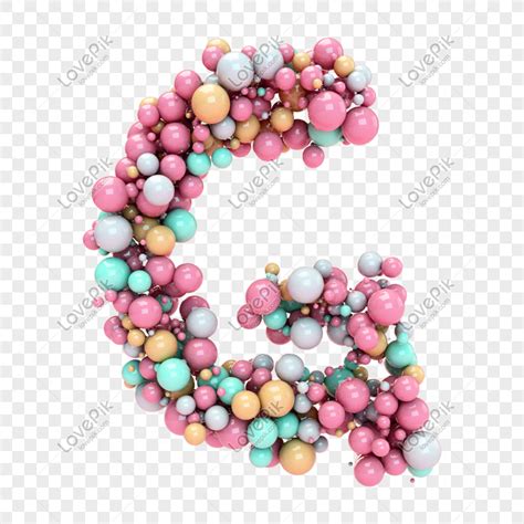 다채로운 풍선 문자 G를 확인합니다 Png 일러스트 무료 다운로드 Lovepik