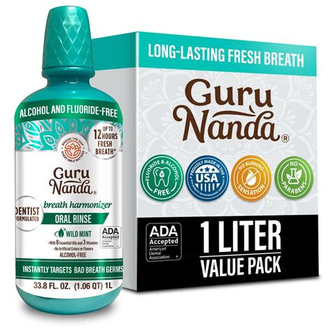 Mouthwash For Teeth Whitening And Bad Breath Gurunanda