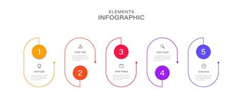 수평 행으로 배열된 5개의 원형 요소 스타트업 프로젝트 개발의 5단계 개념 플랫 인포그래픽 디자인 템플릿입니다 0명에 대한 스톡 벡터 아트 및 기타 이미지 Istock