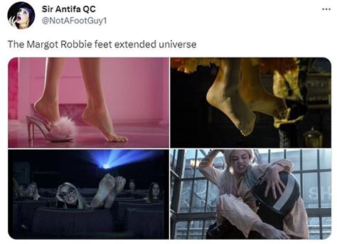 Why Barbie Fans Are Going Gaga Over Margot Robbies Feet Daily Mail
