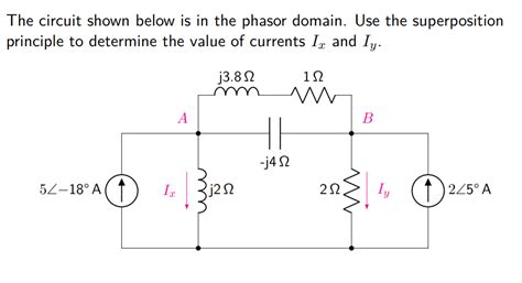 Solved The Circuit Shown Below Is In The Phasor Domain Use Chegg Com