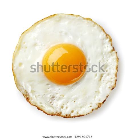 흰색으로 격리된 튀긴 달걀 스톡 사진지금 편집 1291601716