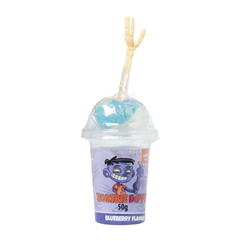 Zombie Dippers Hand Dipper Gruseliger Knochen Lollie Mit Brause 50g