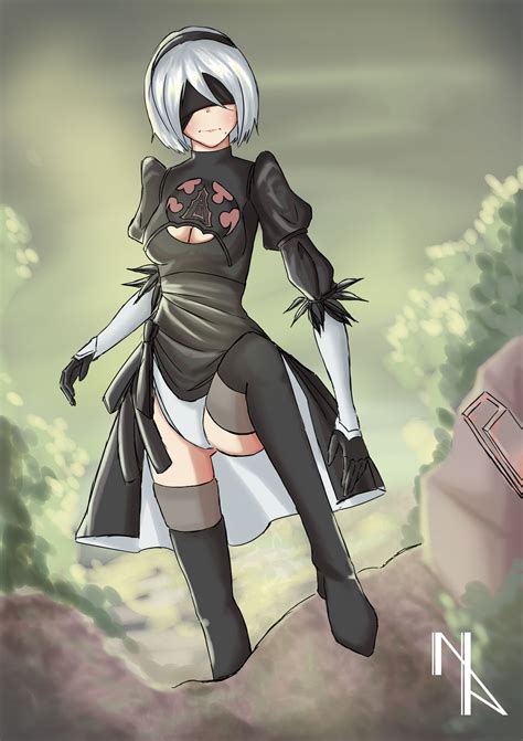 Nier Automata 2b Fanart By Necroxart On Deviantart