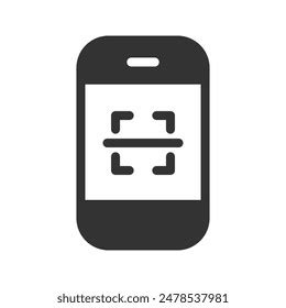 Qr Code Scanning Icon Smartphone Barcode Stock Vector Royalty Free Shutterstock