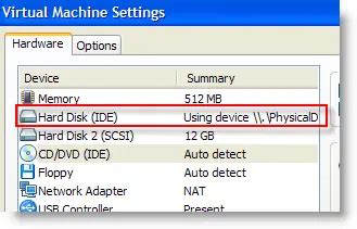 Mount And Access Physical Hard Disk Inside VMware Virtual Machine