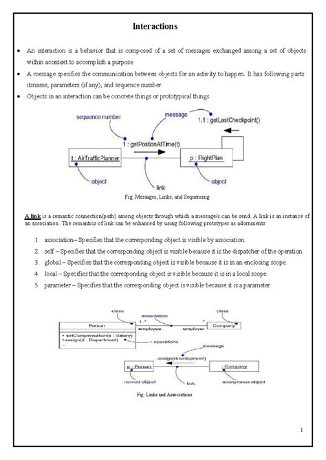 Ooad Unit 4 Full Interactions An Interaction Is A Behavior That Is