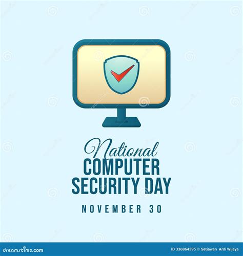 Vector Graphic Of National Computer Security Day Ideal For National