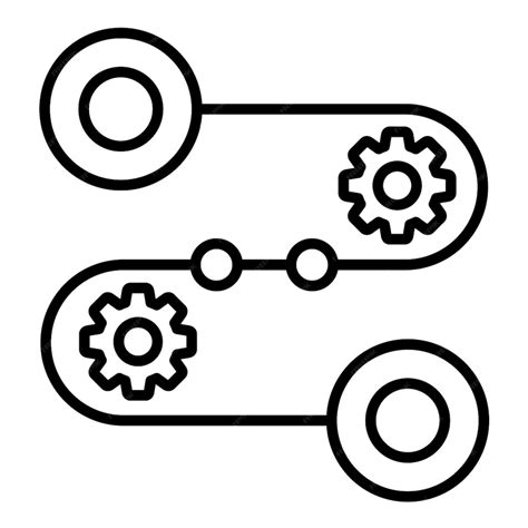 Premium Vector Timeline Chart Line Illustration