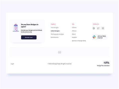 Footer Ui Designs Themes Templates And Downloadable Graphic Elements On Dribbble
