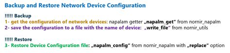 Napalm Backup Config