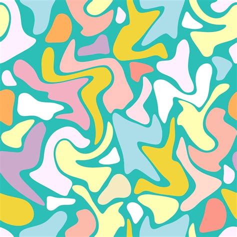 Premium Vector Abstract Summer Texture Decorative Seamless Pattern