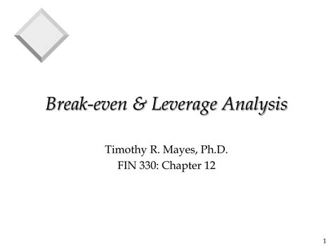 Ppt Break Even And Leverage Analysis Powerpoint Presentation Free Download Id 4092760