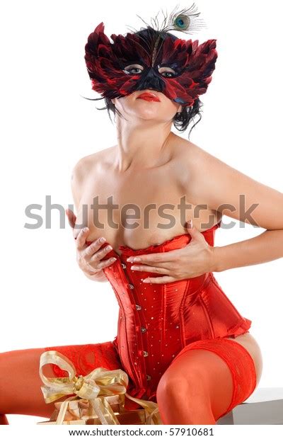 Sexy Naked Woman Mask Stock Photo Shutterstock