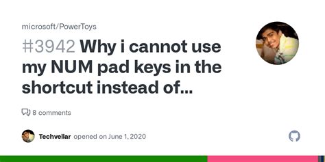 Why I Cannot Use My Num Pad Keys In The Shortcut Instead Of Upper