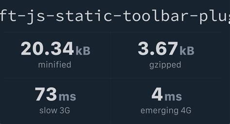 Mi6gandraft Js Static Toolbar Plugin Bundlephobia