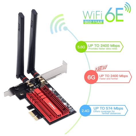 Wifi 6e Ax210 Pci E Wifi Card Bt5 2 160mhz Tri Band Gigabit Ax210ng Pcie Wireless Network