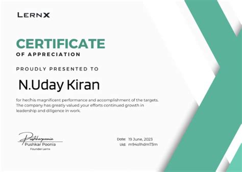 Uday Kiran N On Linkedin Lernx