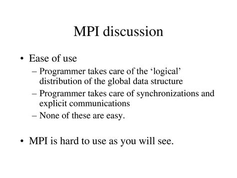 more on mpi nonblocking point to point routines deadlock ppt download