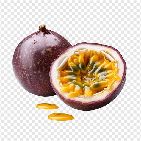 투명한 배경에 고립된 열정 과일 무료 Psd 파일