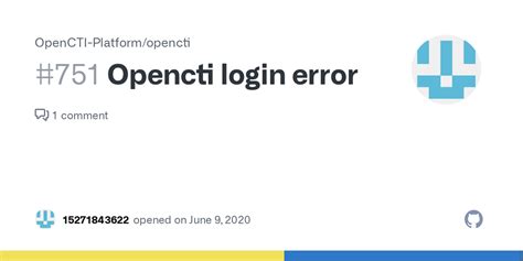 Opencti Login Error · Issue 751 · Opencti Platformopencti · Github