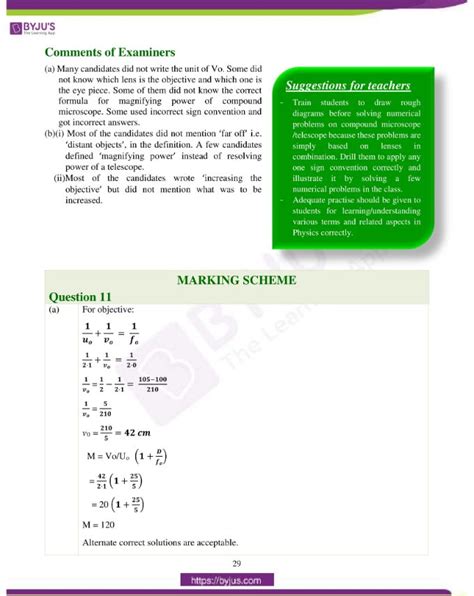 ISC Class Physics Question Paper Solution