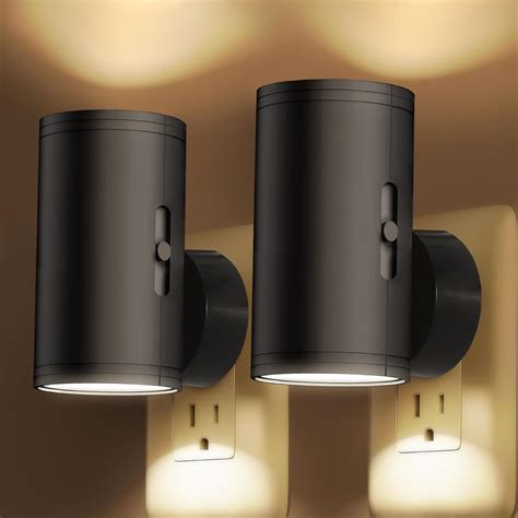 TSEXES LED Night Lights Plug Into Wall Dusk To Dawn Sensor LM Adjustable Brightness Soft