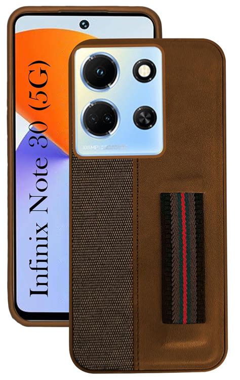 Jkobi Back Cover Case For Infinix Note G Professional Pu Leather Strip Chain Holder