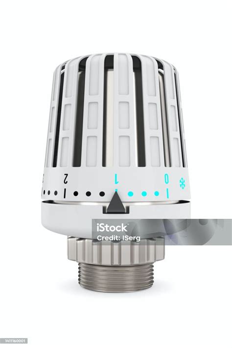흰색 배경에 히터 온도 조절기 격리된 3d 그림 3차원 형태에 대한 스톡 사진 및 기타 이미지 3차원 형태 가정 난방