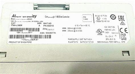 Buy 1769 L30er Ser A 1769 L30er A For Allen Bradley Compactlogix 5370 L3 Controllers Dual