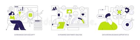 Ai In Big Data Abstract Concept Vector Illustrations Stock Vector Illustration Of Technology