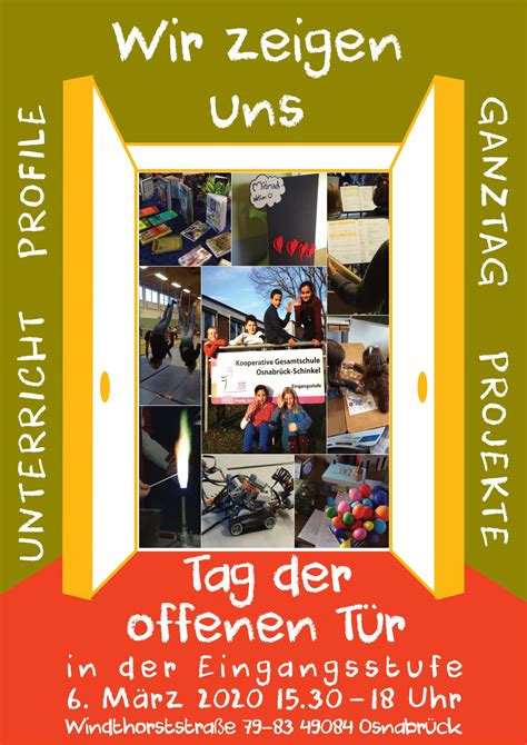 Tag Der Offenen T R Am M Rz Gss Gesamtschule Schinkel Osnabr Ck