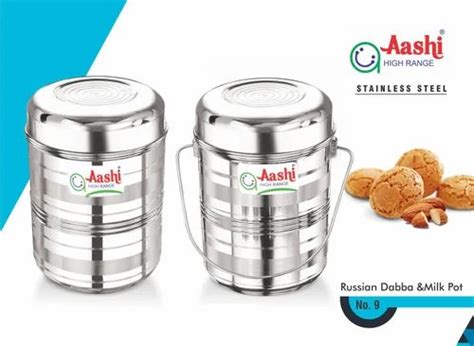 Capacity 10 L Stainless Steel Russian Dabba Set For Kitchen Containers At ₹ 115 Set In Thane