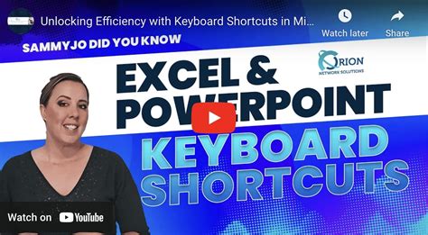 Efficiency Unleashed Excel And Ppt Shortcuts Orionnetworks